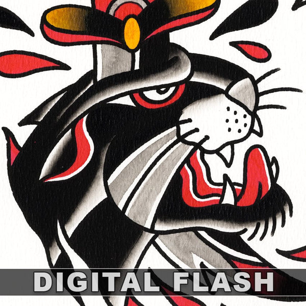 Bram Elstak Digital Tattoo Flash #01-#05 - tattooflashcollective
