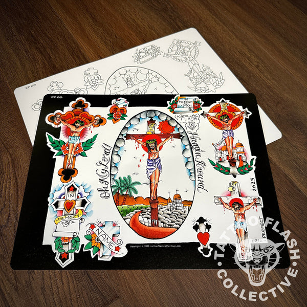 Eric Perfect Digital Tattoo Flash #67-#72 - tattooflashcollective