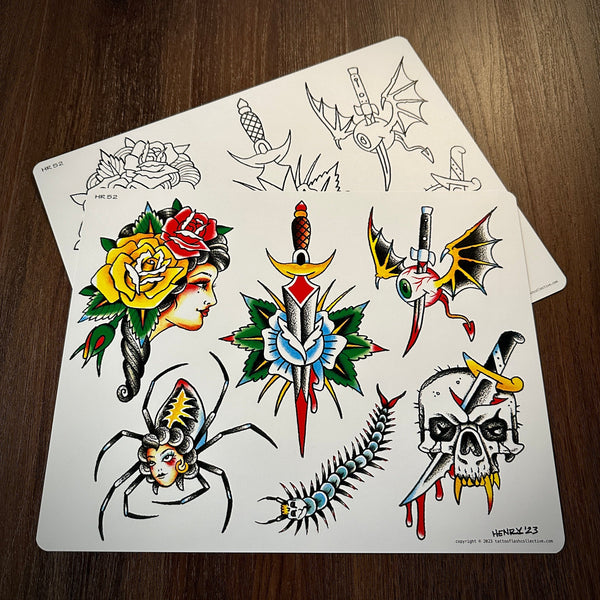 Tattoo Flash Tagged "spider" - tattooflashcollective
