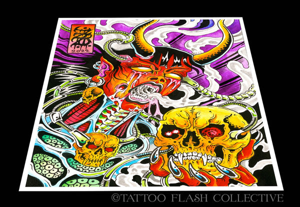 Zac Blevins Print #03- 12"x18" - tattooflashcollective